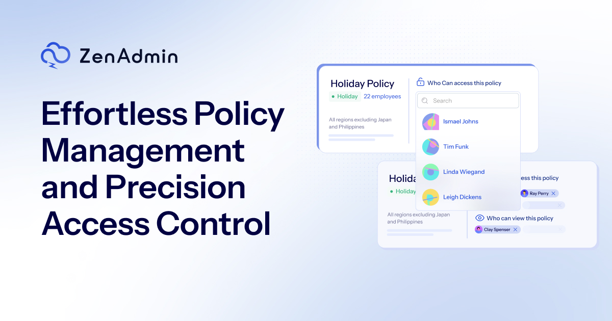 ZenAdmin | Policies & Permissions
